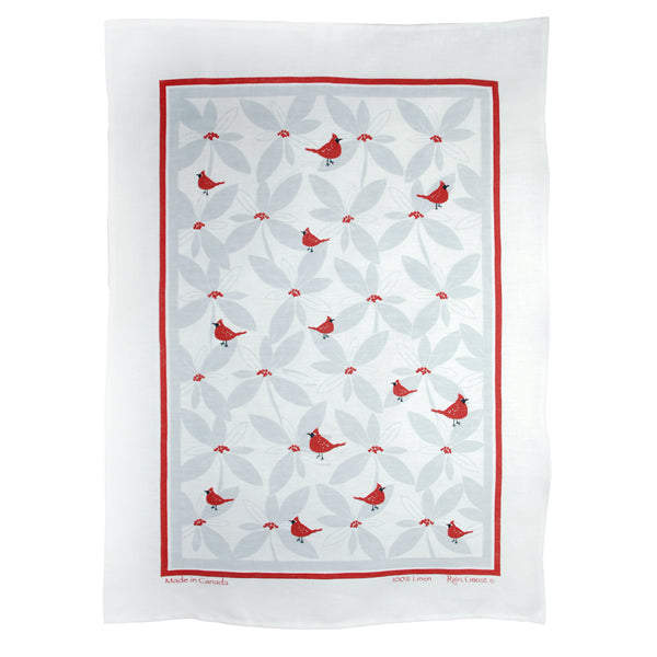 Tea Towel Cardinal – Rain Goose Textiles