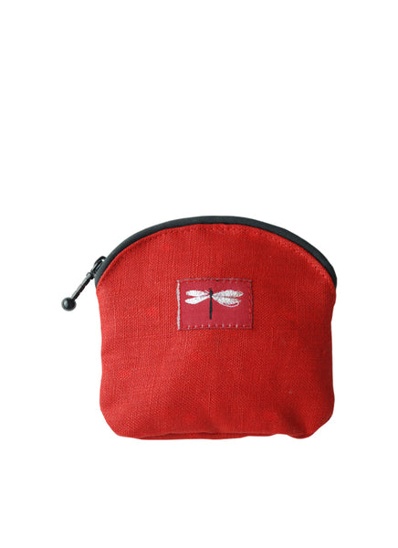 Coin Purse Dragonfly Red – Rain Goose Textiles